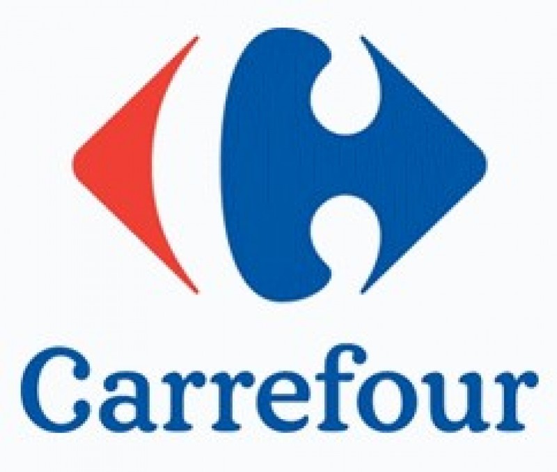 Logo Carrefour des premiers magasins à la position de n°1 européen