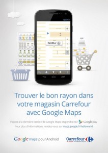 Carrefour : Google Indoor Maps en route dans les magasins